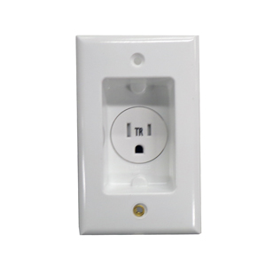 Cooper TR775W-BOX-SP, 2-Pole 3-Wire 15 Amp 125 Volt Clock Hanger Tamper ...