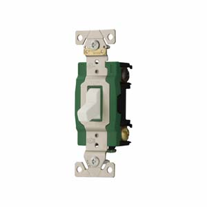 Cooper 3032W, 30A Double Pole 120/277V Industrial Grade Toggle Switch