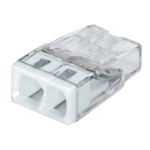 WAGO 2773-402/K Push-In 2-Port White Wire Connector 120 per Box