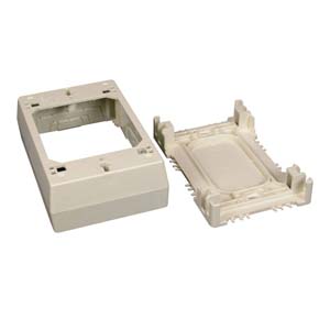 WIR 2347-WH 1 Gang Device Box 1-3/8" Deep White