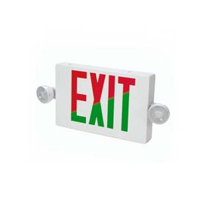 Cooper Lighting APCH7RG LED Exit/Emergency Red/Green Not Remote Capable