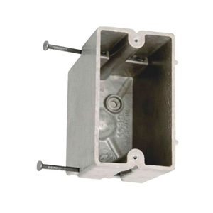 Allied Moulded 1099-N, 1-Gang 22.5 Cubic Inch, Fiberglass, New Work Box ...