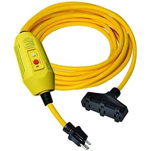 , 12/3 GFCI/Tri-Tap Extension Cord 25 Ft