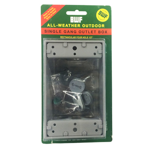 BWF 1504-1 1 Gang DC WP Outlet Box w/4 1/2 Inch Threaded Outlets 4-9/16 ...