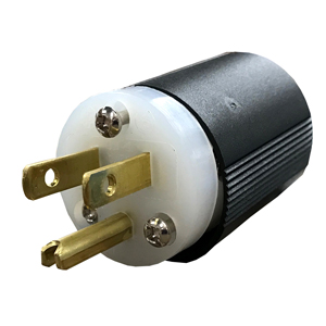 Cooper 5266N, 2-Pole 3-Wire 15 Amp 125 Volt Industrial Grade Cord Plug ...