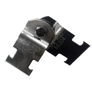 3/4 Inch Rigid, 304 Stainless Steel Strut Strap