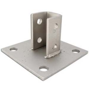 Power Strut 3033-SQ-HDG, Hot Dipped Galvanized Post Base Square For 1-5 ...