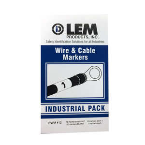 Lem Marker IPWM12 Marker Book Legend A-Z, Blank, +, - 450 Markers per Book