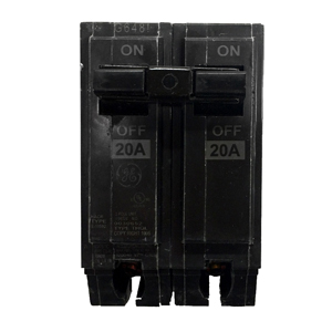 General Electric THQL2120 Plug-In Circuit Breaker 20 Amp 120/240 Volt ...