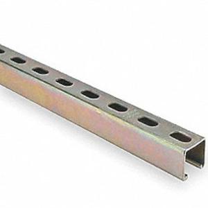 1-5/8 Inch 12 Gauge 1-5/8 x 1-5/8 Oval Slot Hot Dip Galvanized Strut 20 ...