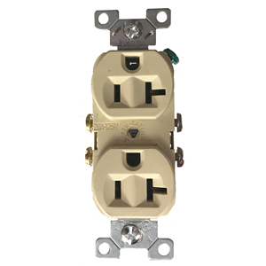 Cooper CR20V, 2-Pole 3-Wire 20 Amp 125 Volt Commercial Specification ...