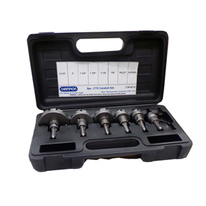 Champion CT5P-SET-8 Hole Cutter Kit 3-Pieces Includes 7/8, 1-1/8, 1-3/8 ...