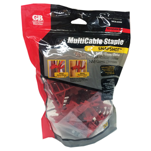 Gardner Bender MCS-20W Snapshot Multi-Cable Staple for NM Flat and ...