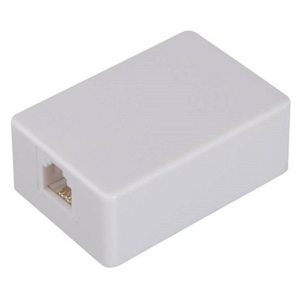 American Tack TM1001SMSMW Modular Surface Mount Jack White